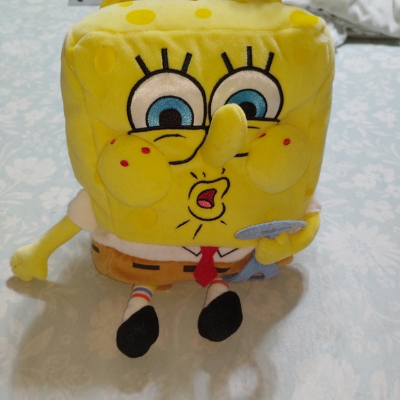 Nickelodeon | Toys | Spongebob Squarepants Plush Bubble Blower | Poshmark